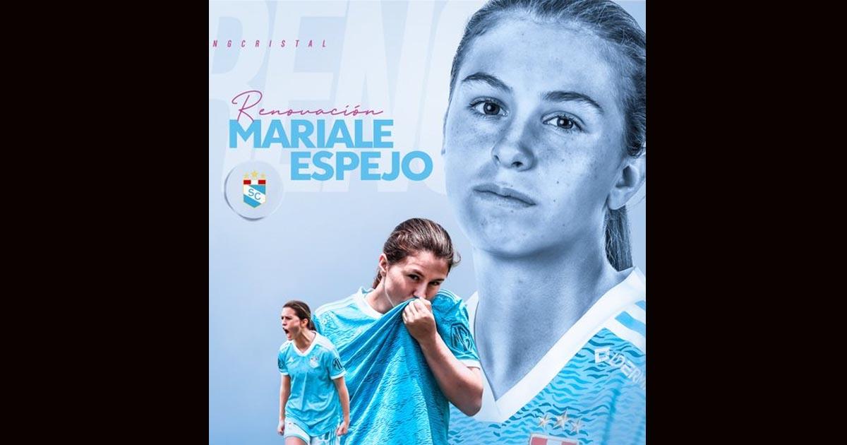 Mariale Espejo renovó con Sporting Cristal Femenino | Ovación ...