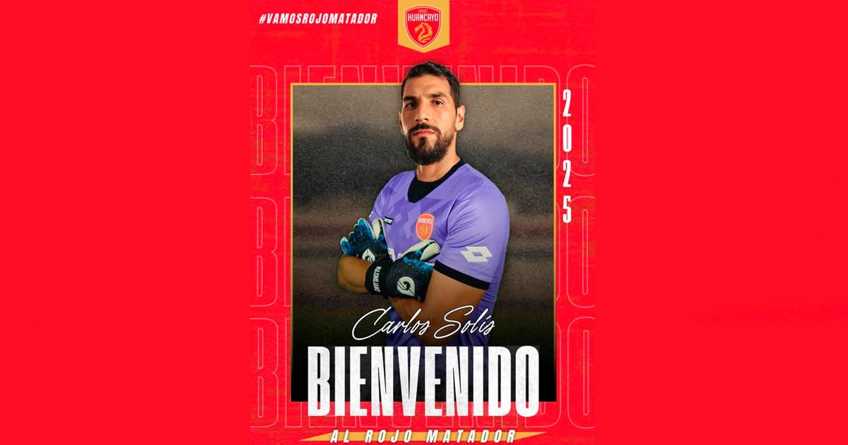 ¡Pega la vuelta! Arquero Carlos Solís jugará por Sport Huancayo en el ...